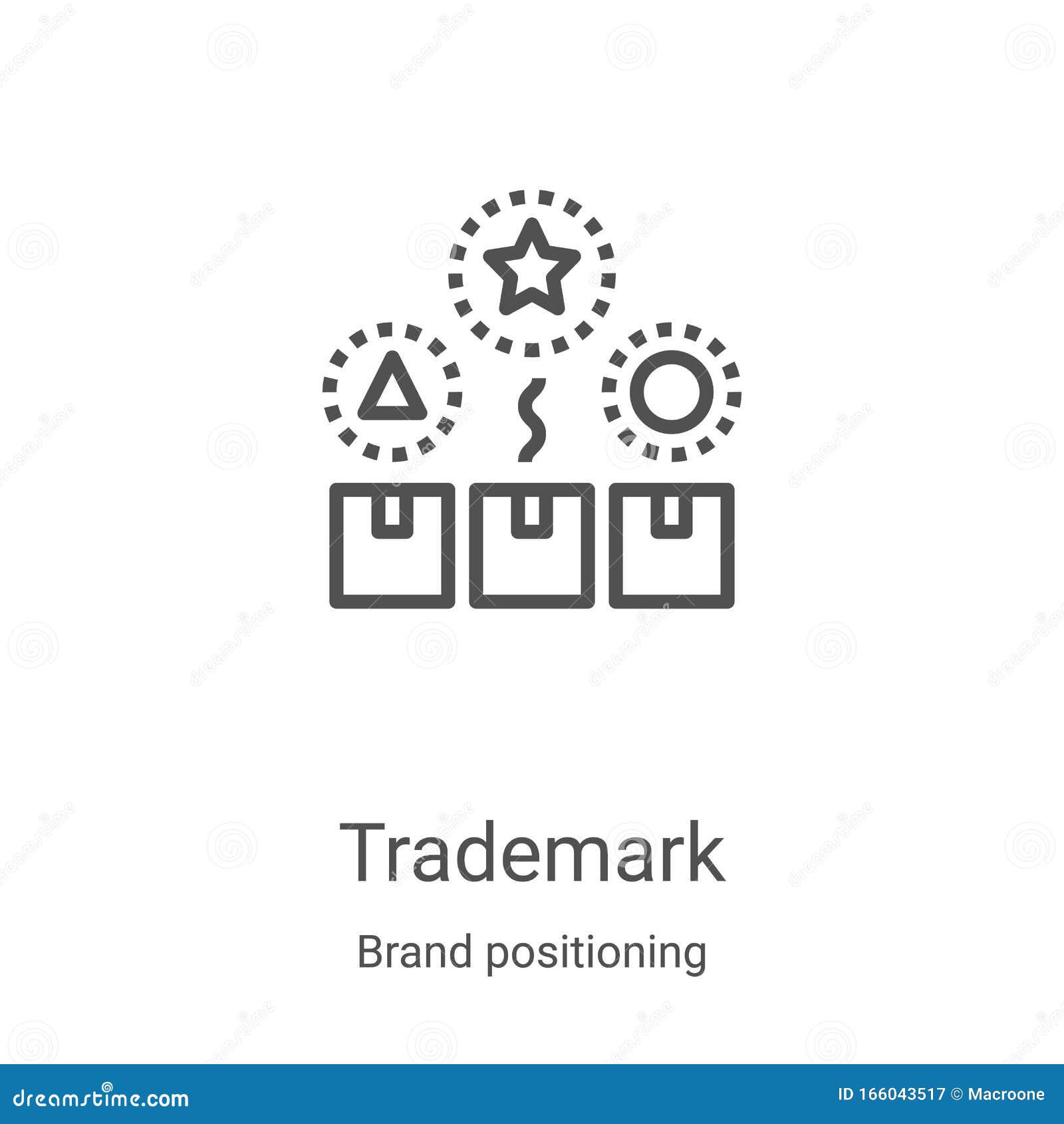 Trademark Icon Vector from Brand Positioning Collection. Thin Line ...