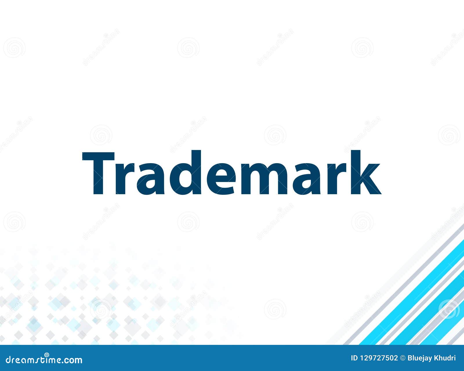 Trademark Modern Flat Design Blue Abstract Background Stock ...