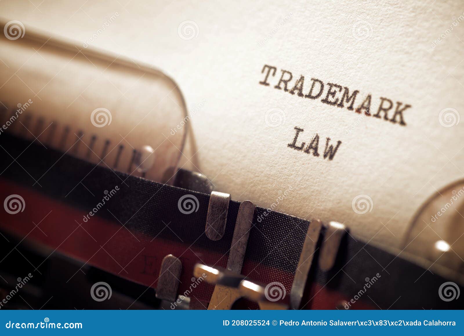 Trademark law concept stock photo. Image of message - 208025524
