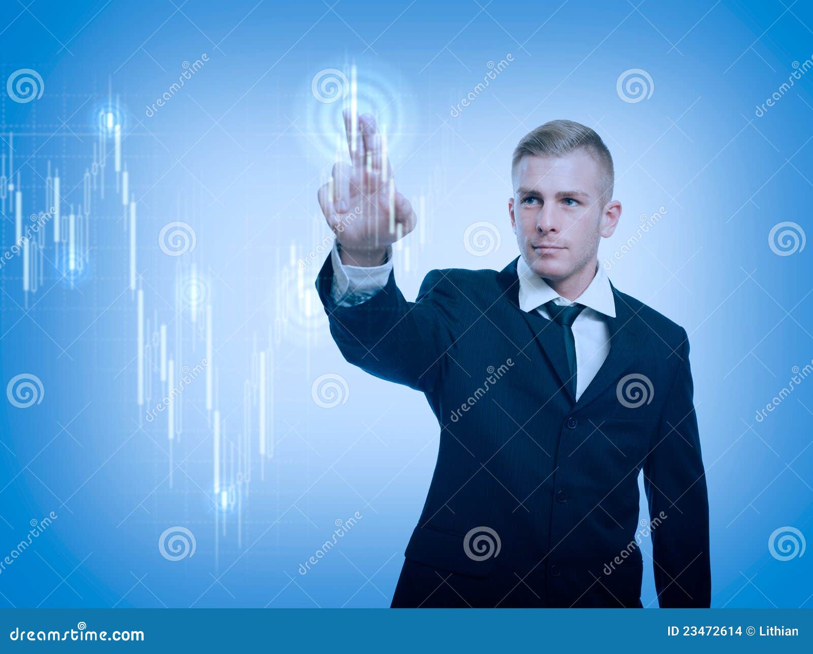 The trader. stock photo. Image of businesspeople, glow - 23472614