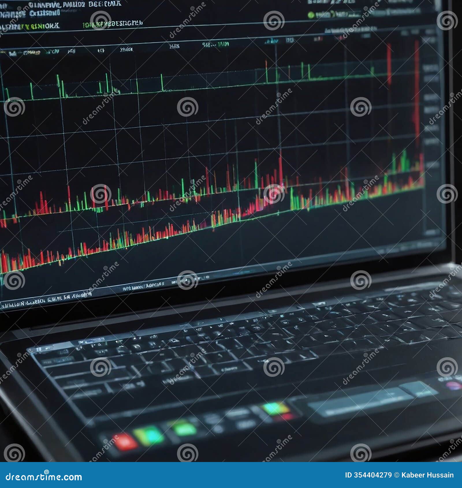 Trader Analyzing Data on Virtual Screen.Price Graph and Indicator. Stock Market Invest and ...