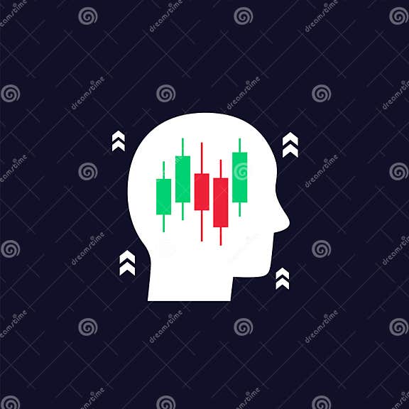 Trader, Broker Icon with a Head, Vector Stock Vector - Illustration of ...