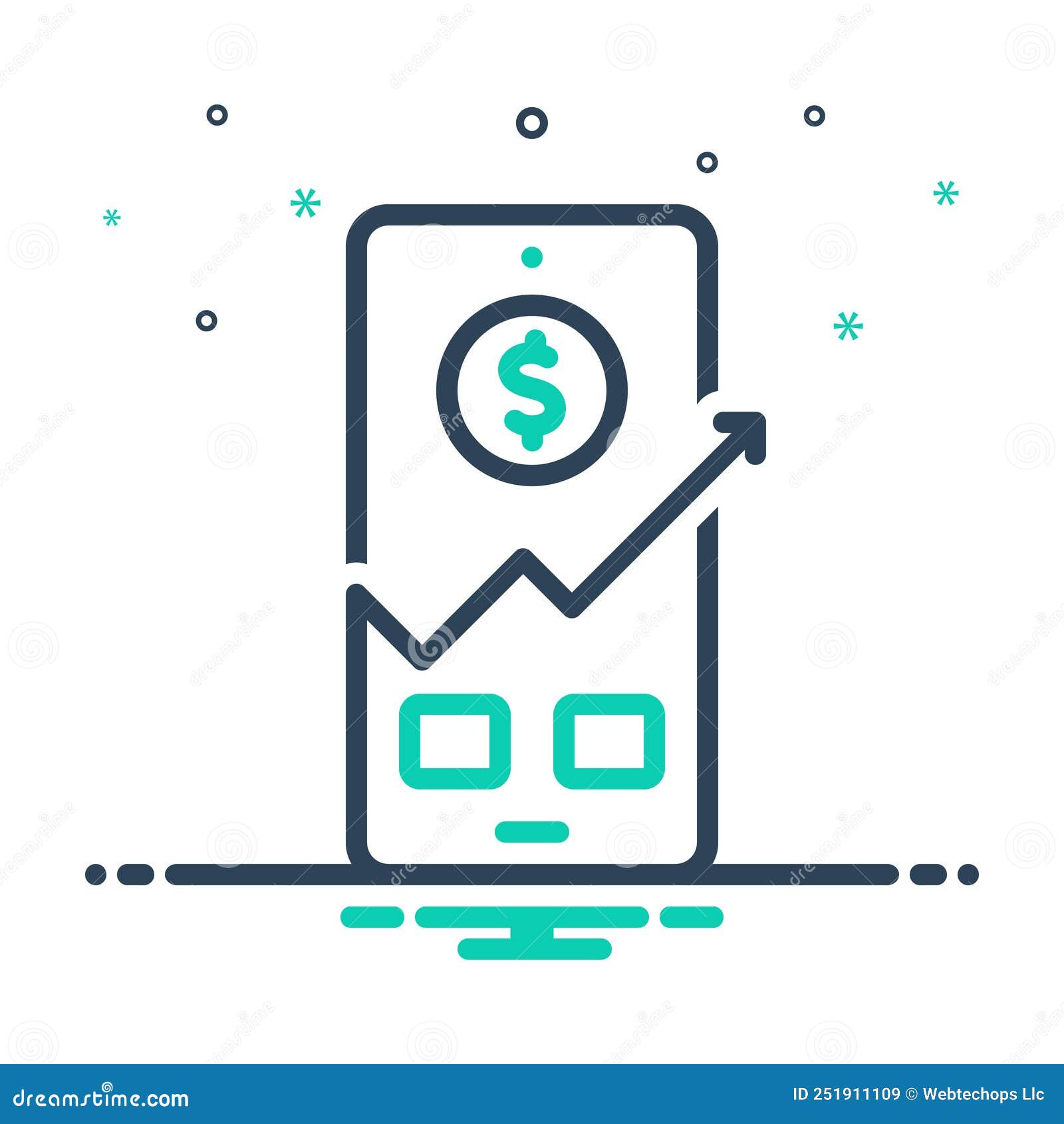 Mix Icon for Trader, Merchant and Dealer Stock Vector - Illustration of ...