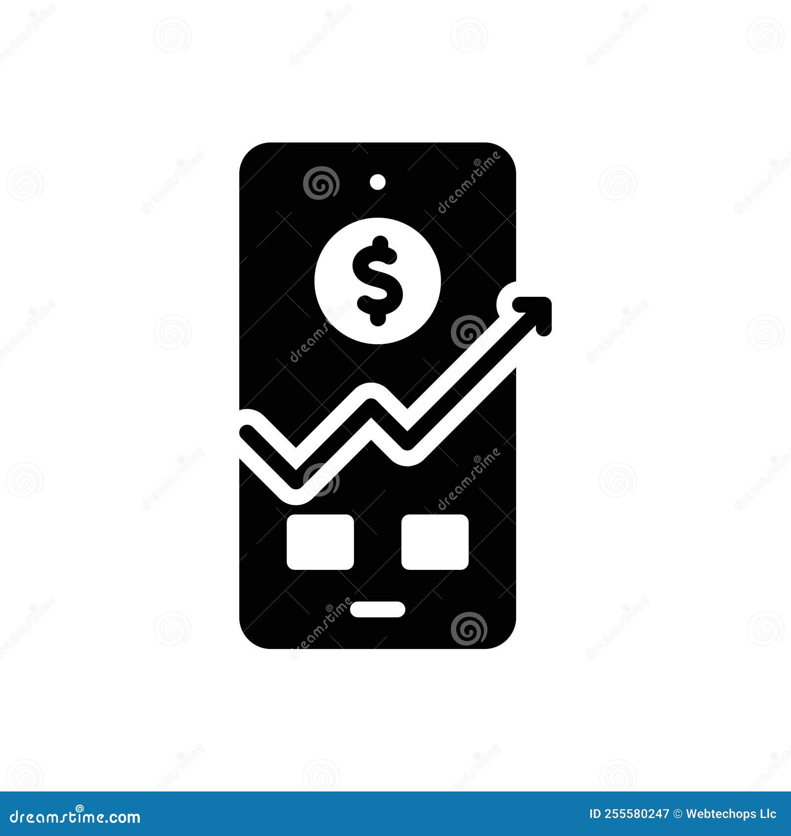 Black Solid Icon for Trader, Merchant and Dealer Stock Illustration ...