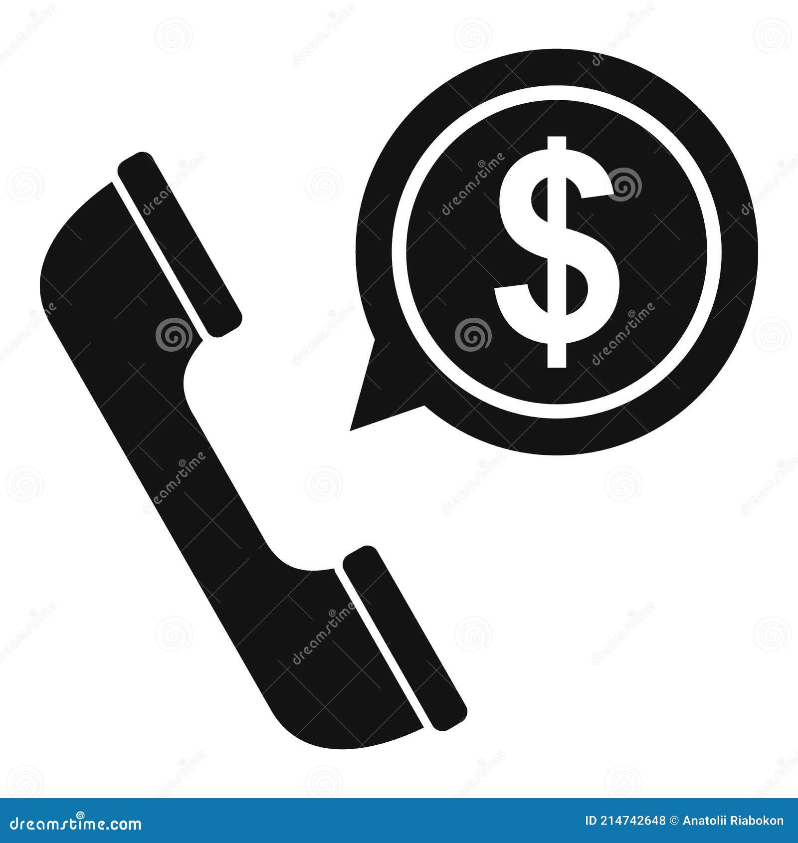 Trader Money Call Icon, Simple Style Stock Vector - Illustration of ...