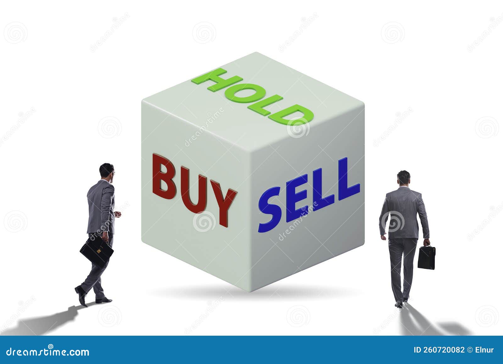 Trader with Three Options of Buy Sell and Hold Stock Photo - Image of ...