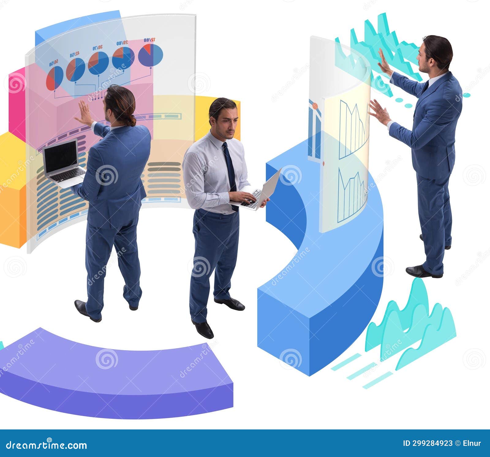 Trader Working in Technical Visualization Environment Stock Image - Image of broker, business ...