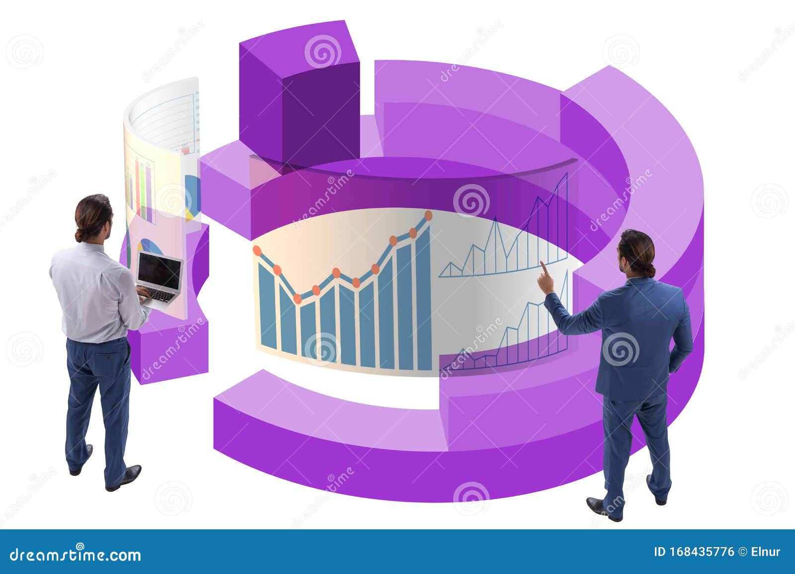 Trader Working in Technical Visualization Environment Stock Photo ...