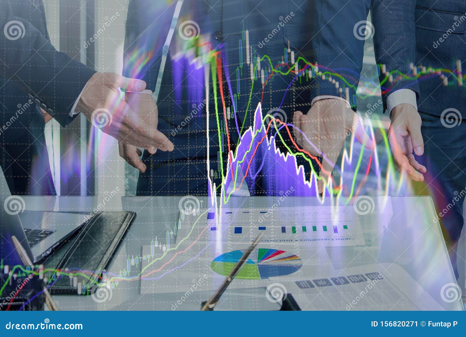 Traders Discuss a Trading Plan. Stock Market. Creative Teamwork Traders ...