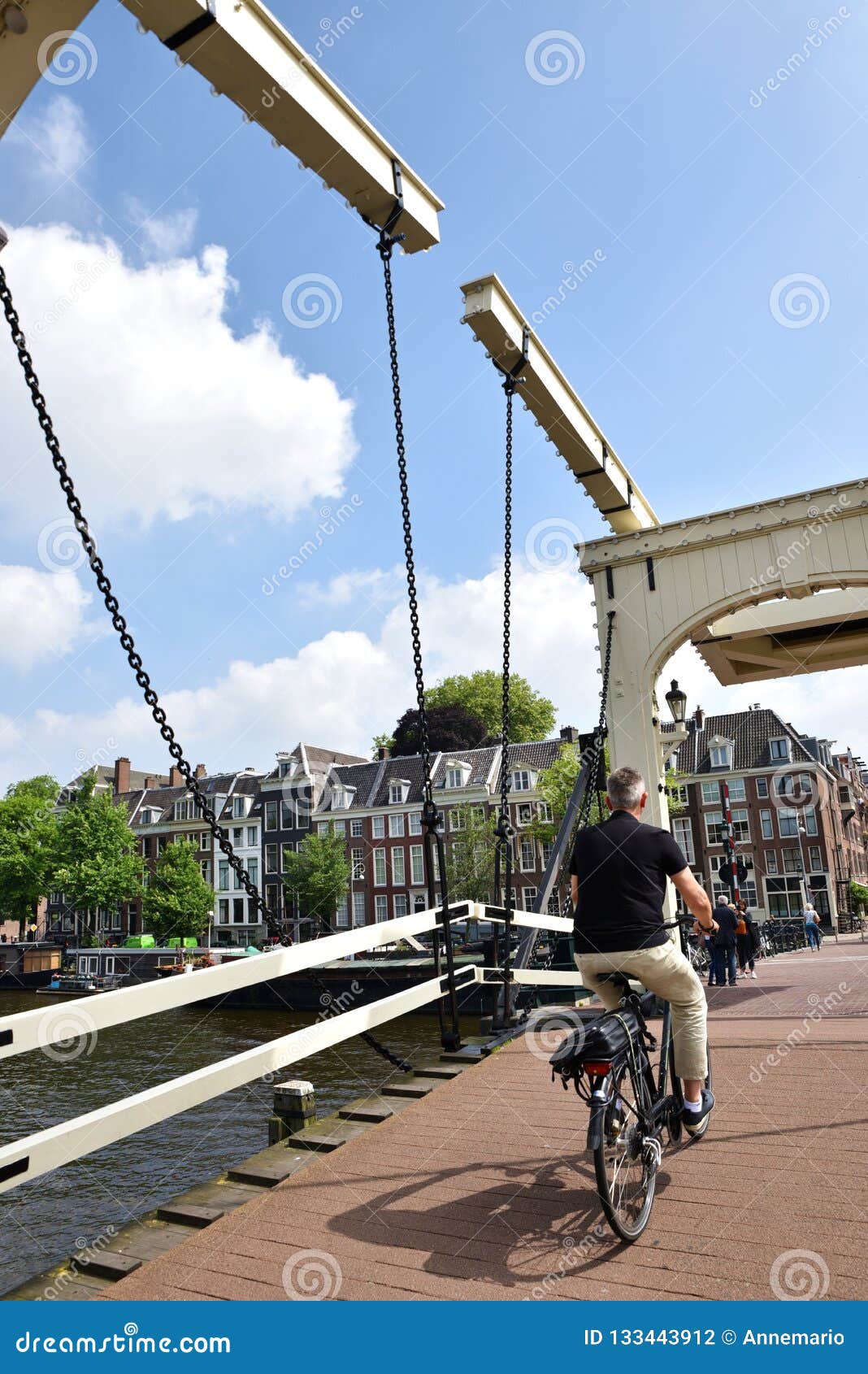 Dutch bridge in Amsterdam editorial photography. Image of disposal ...