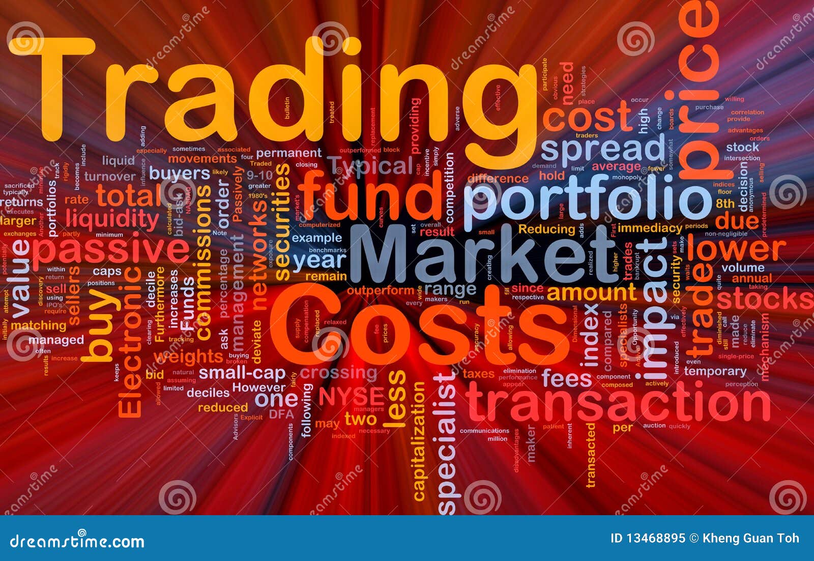 Trading Costs Background Concept Glowing Stock Illustration ...