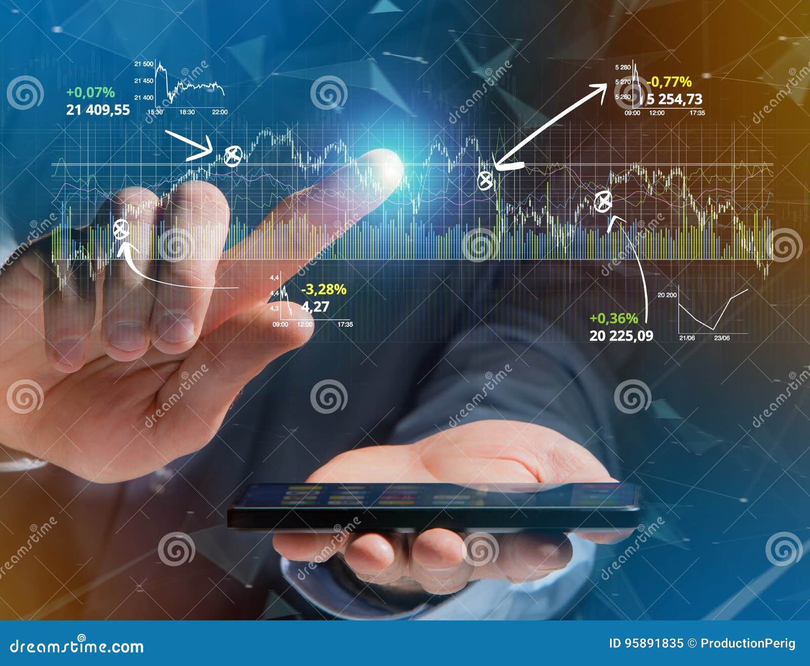 Trading Forex Data Information Displayed on a Stock Exchange Int Stock ...