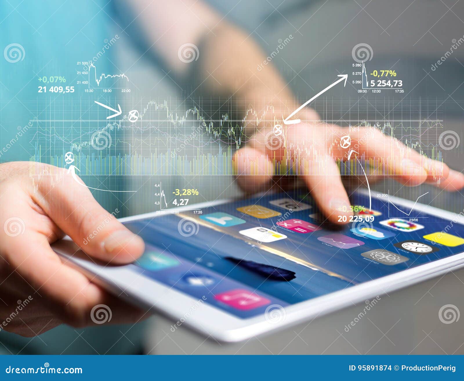 Trading Forex Data Information Displayed on a Stock Exchange Int Stock ...