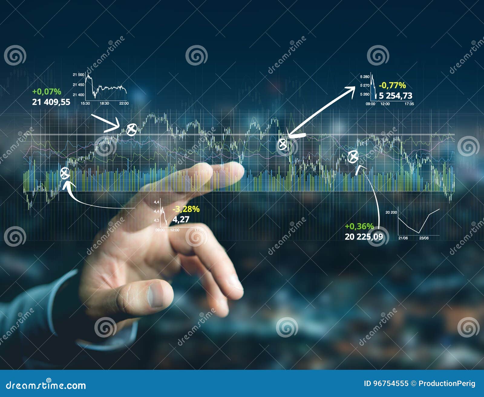 Trading Forex Data Information Displayed on a Stock Exchange Int Stock ...