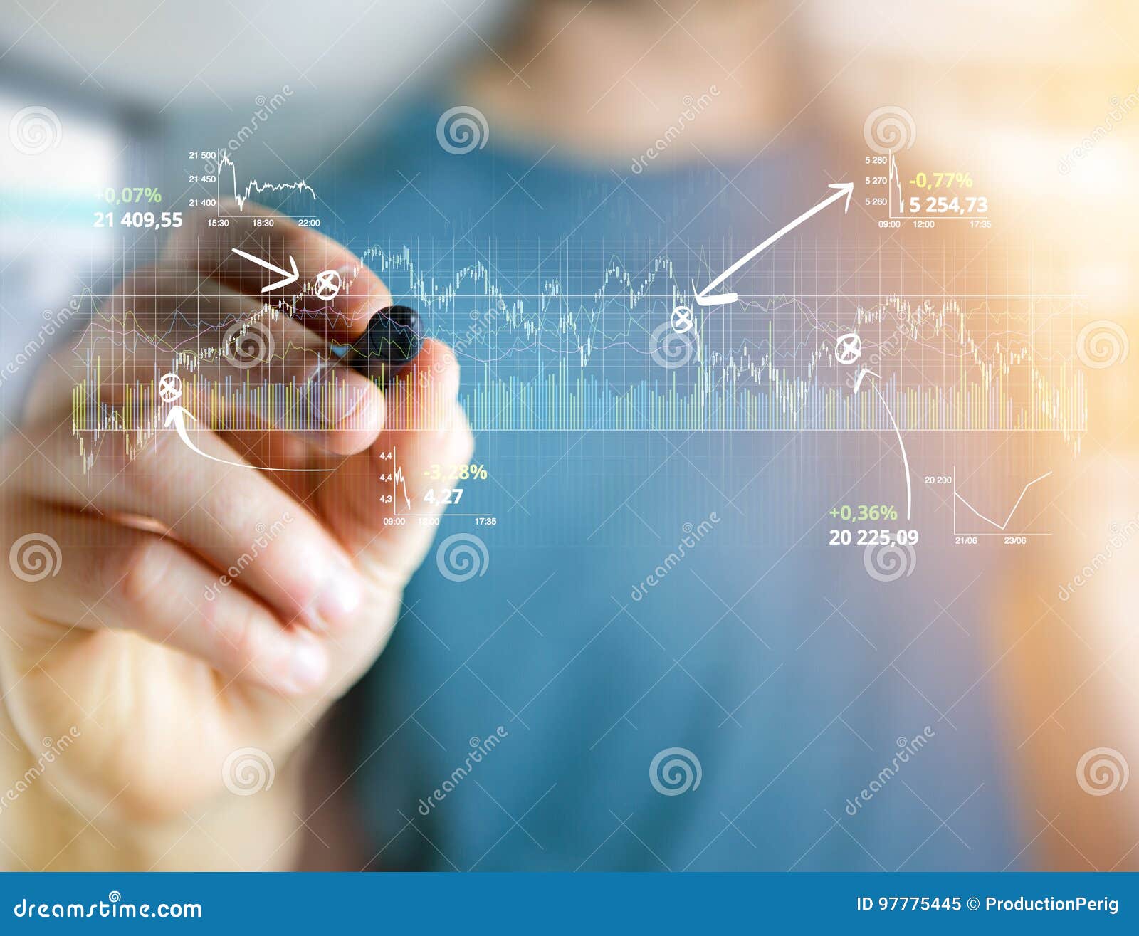 Trading Forex Data Information Displayed on a Stock Exchange Int Stock ...