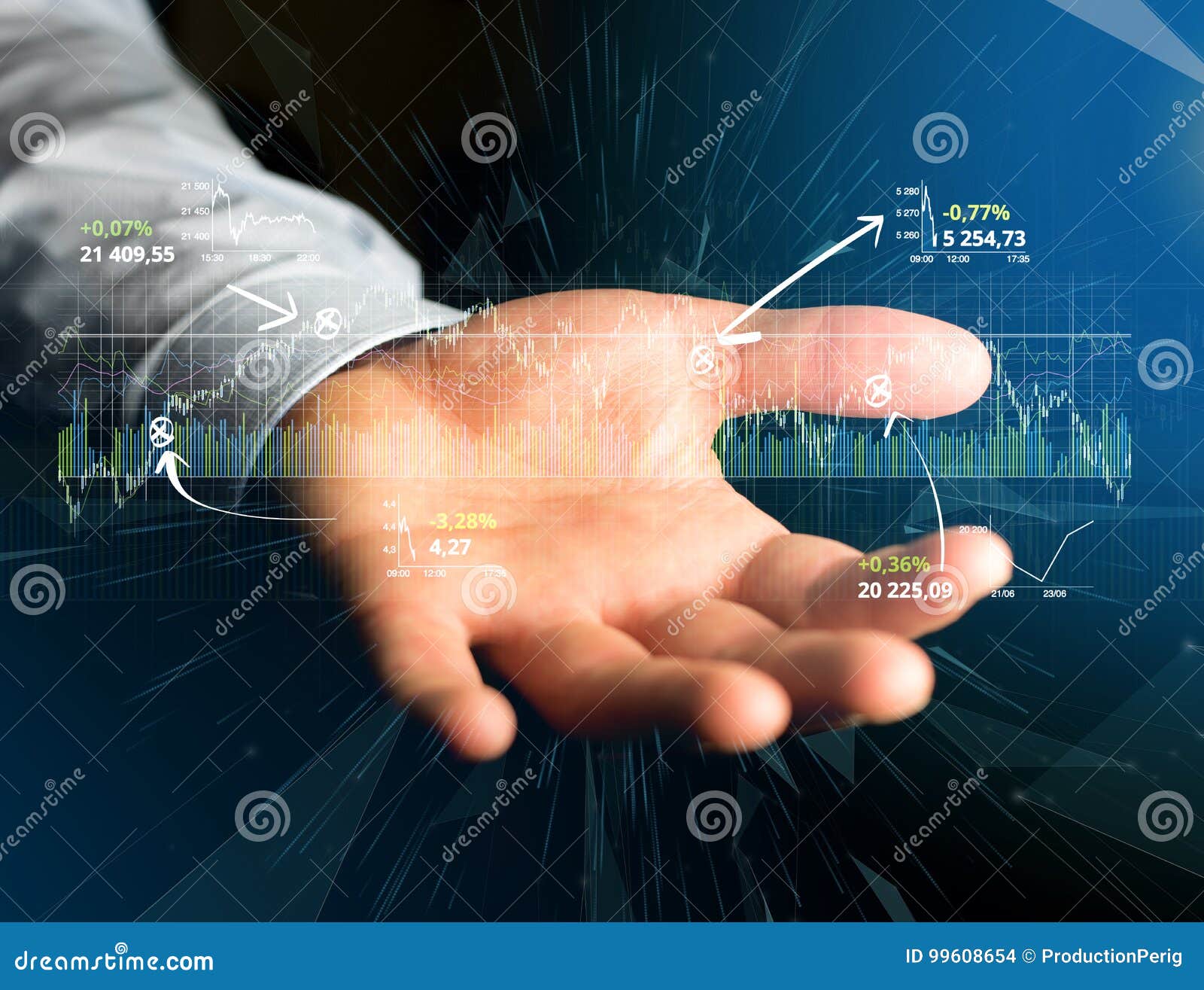 Trading Forex Data Information Displayed on a Stock Exchange Int Stock ...