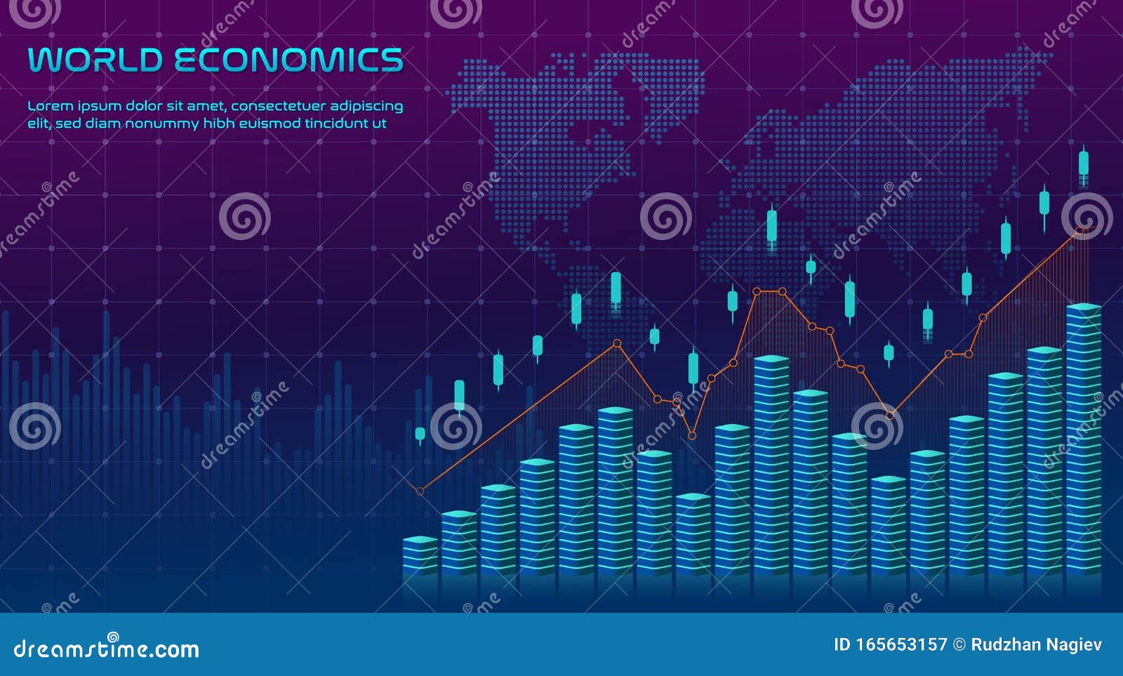 Abstract Finance Background. Vector Illustration. Stock Vector ...