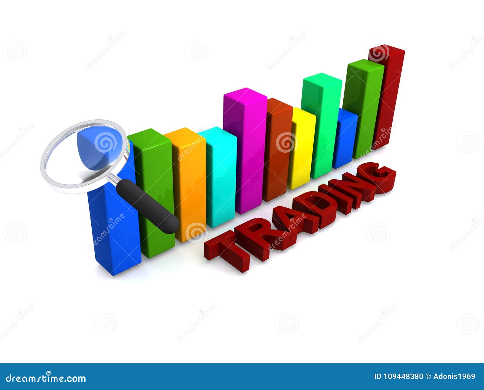 Trading graphic stock illustration. Illustration of concept - 109448380