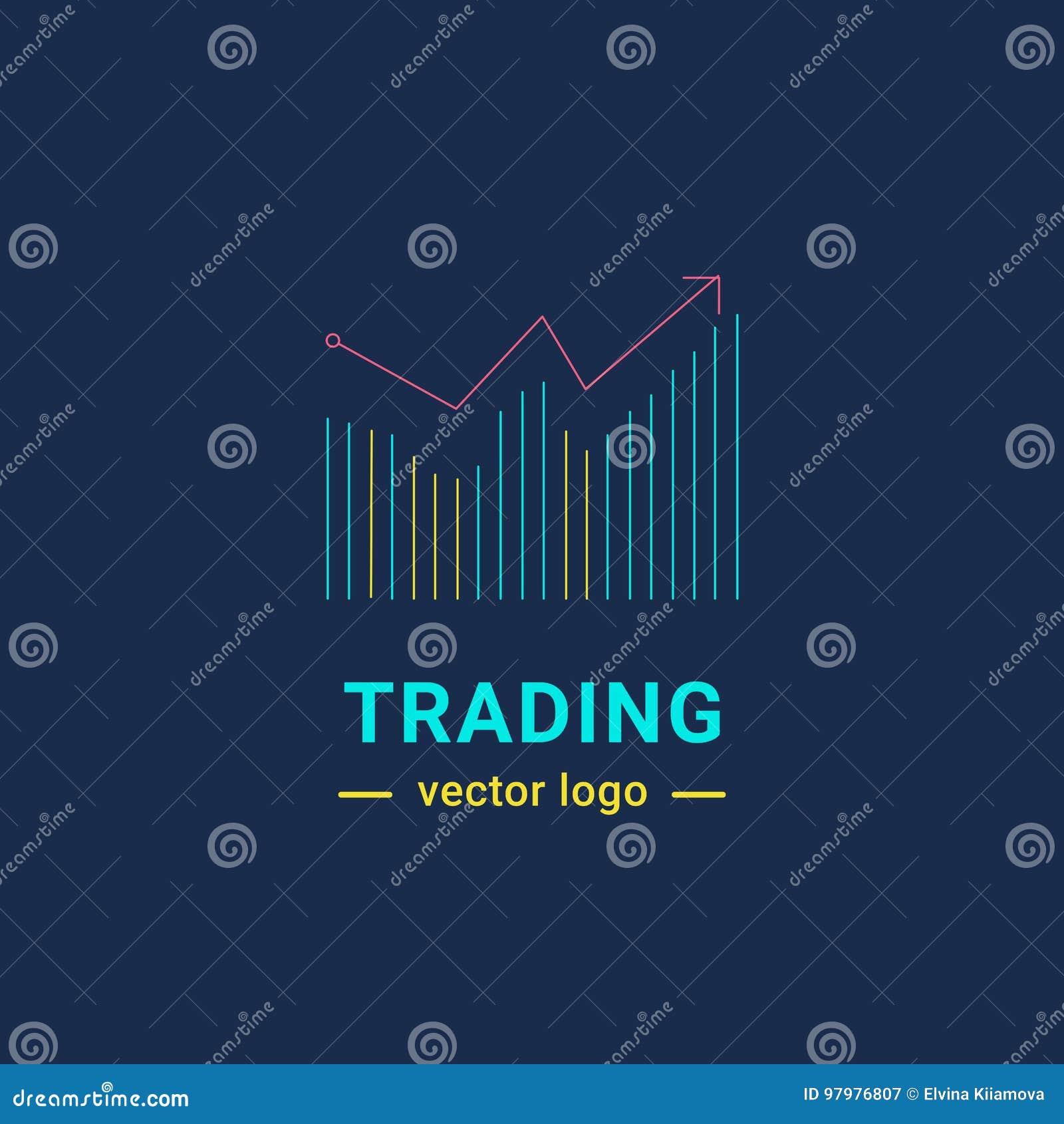 Trading Graphics Vector Icon Set. Stock Vector - Illustration of info ...