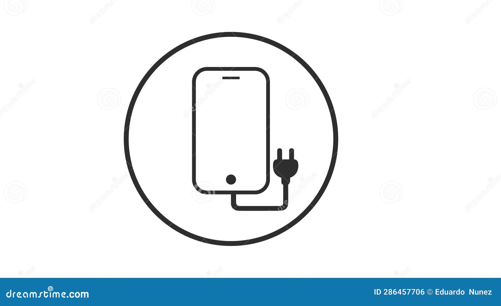 Smartphone Charge Icon. Vector Isolated Flat Editable Stock Vector ...