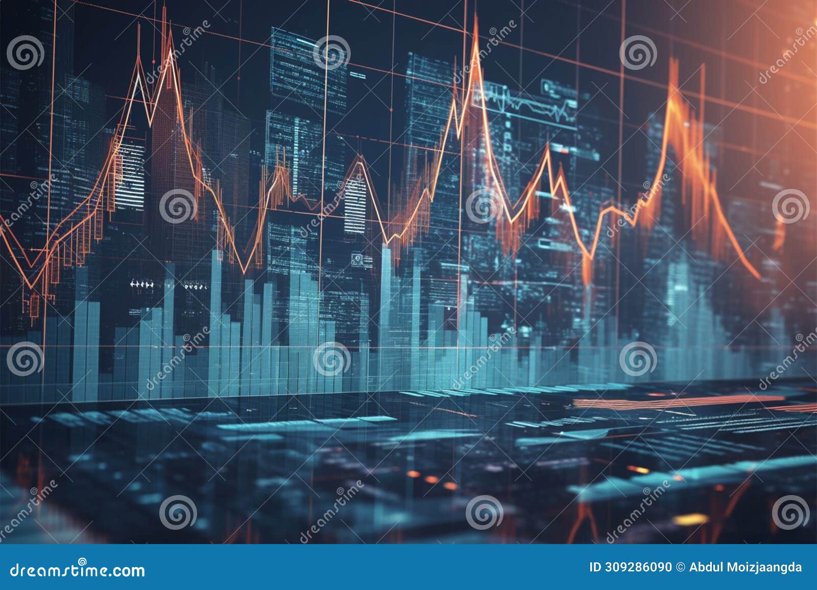 Trading Insights Graph Chart Representing the Dynamics of Trading ... Trading Insights Graph Chart Representing the Dynamics of Trading ...