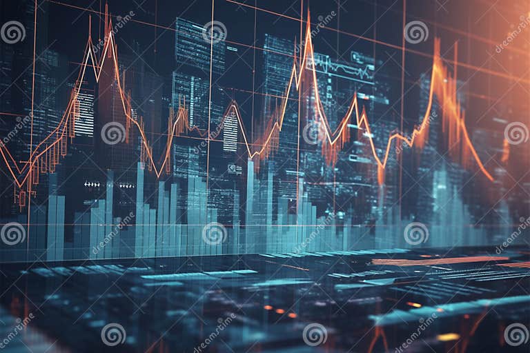 Trading Insights Graph Chart Representing the Dynamics of Trading ...