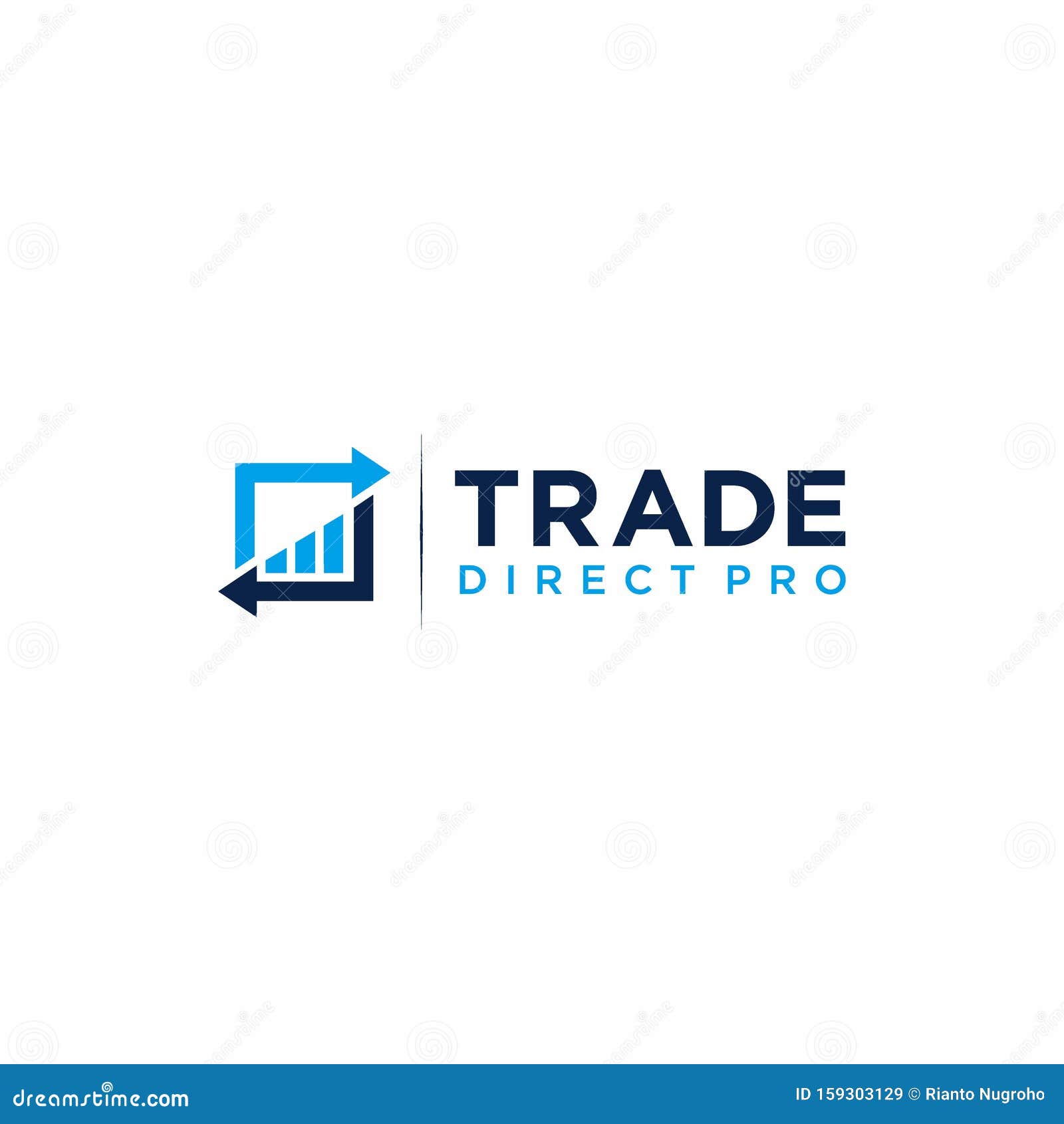 Trading Logo with Chart Element Stock Vector - Illustration of idea ...