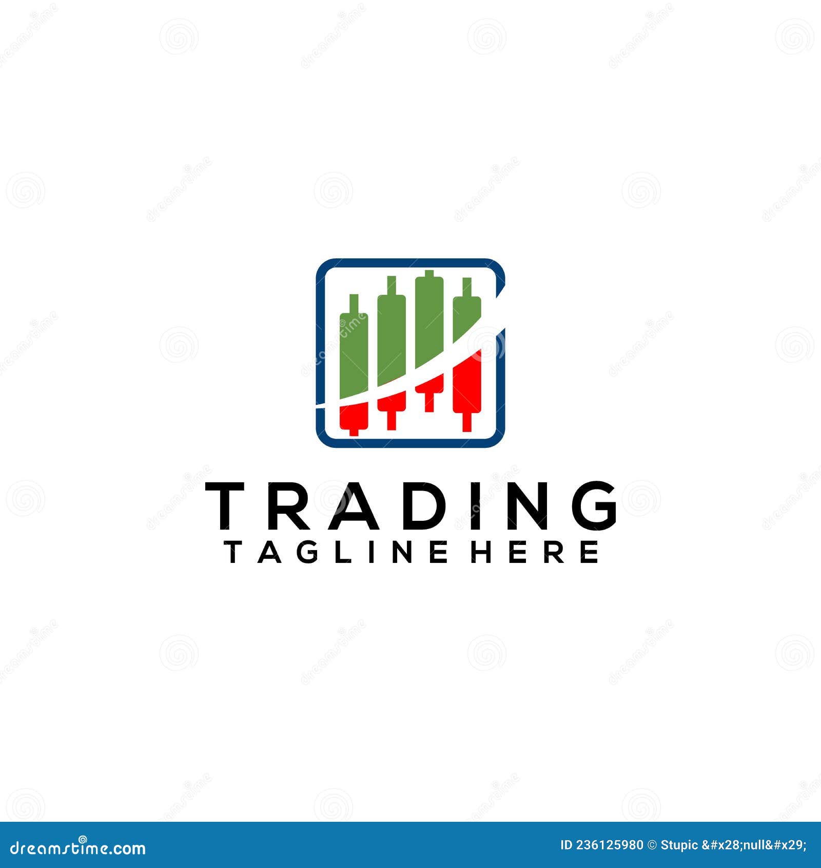 Trading Logo Concept Vector Isolated in White Background Stock ...
