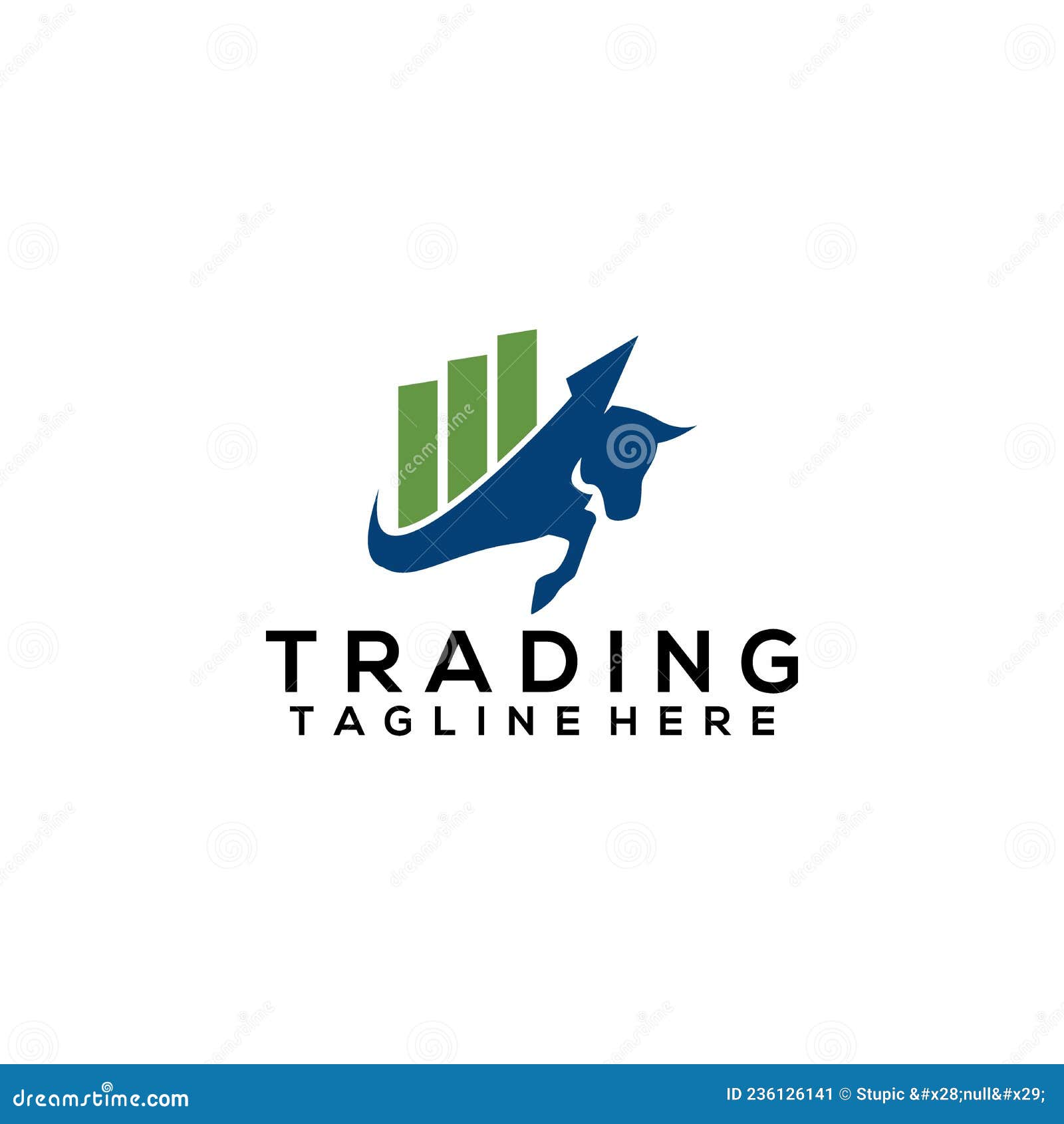 Trading Logo Concept Vector Isolated in White Background Stock ...