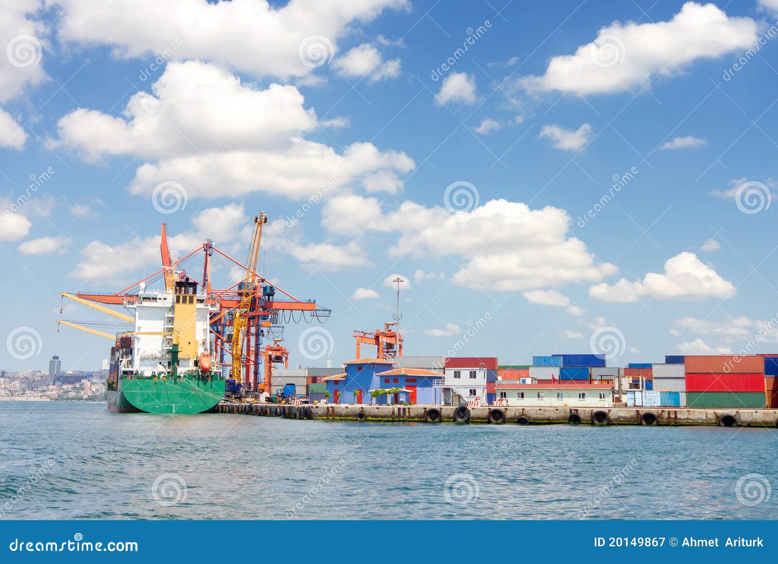 Trading port stock image. Image of cargo, dock, freight - 20149867