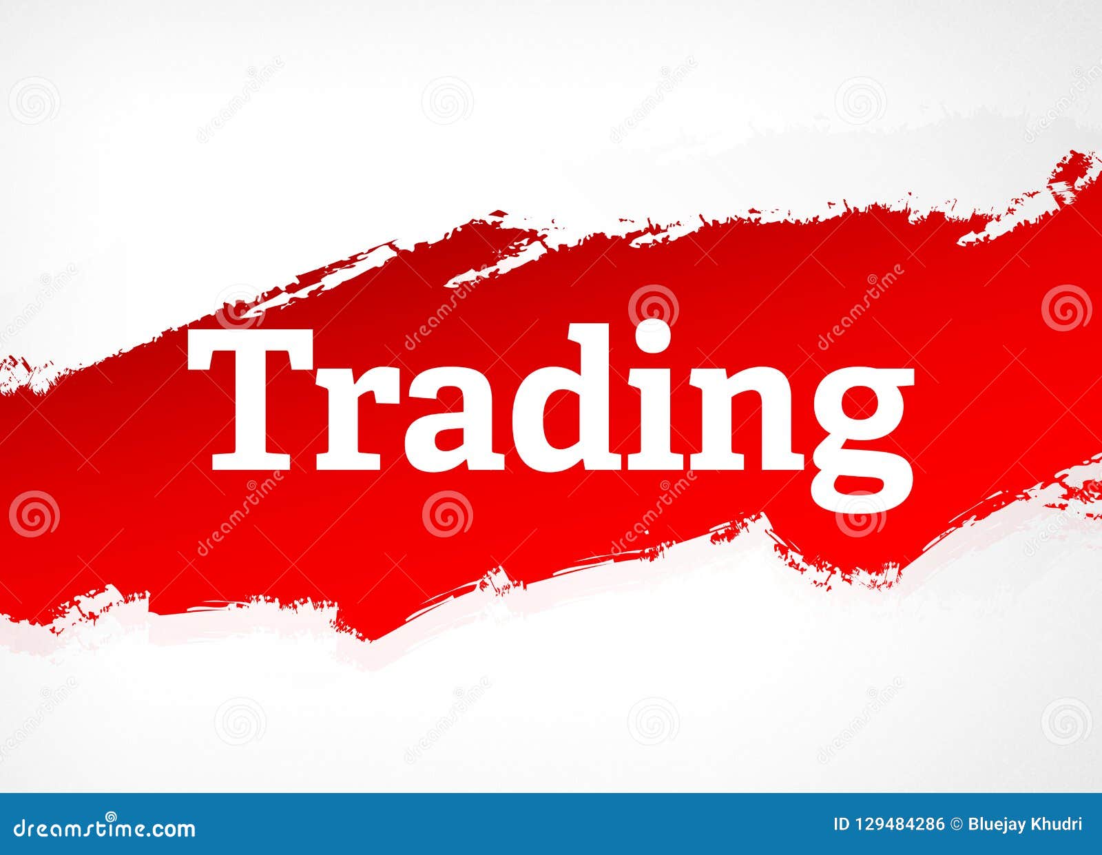 Trading Red Brush Abstract Background Illustration Stock Illustration ...