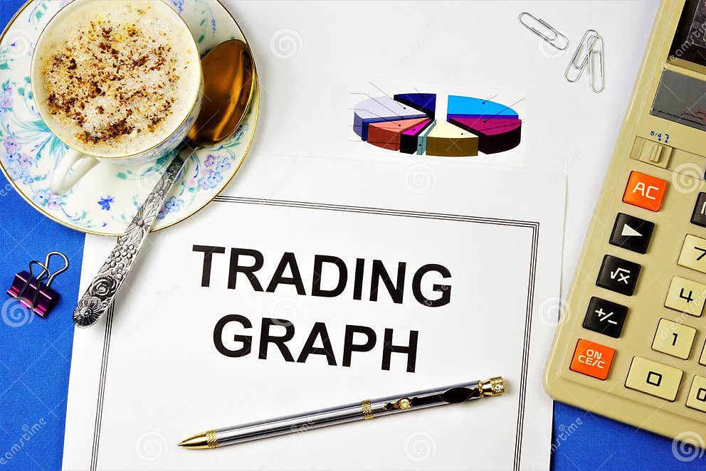 Trading Schedule. the Form of Sales and a Graphical Diagram Stock Image ...