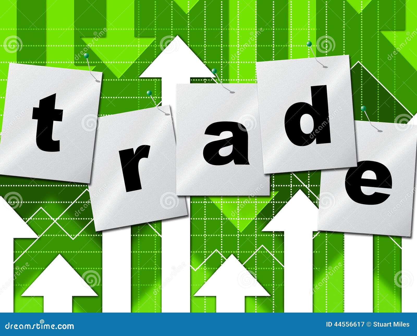 Trading Trade Means Selling Import and Buying Stock Illustration ...