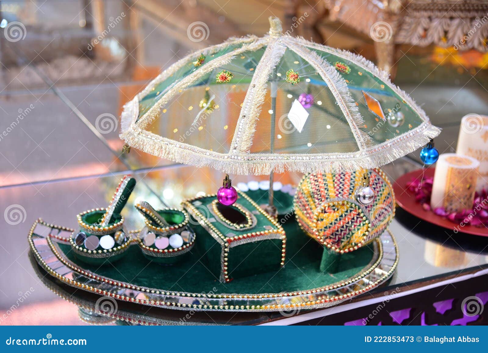 Mehndi Event Props, Dholak & Mehndi Cups Royalty-Free Stock Photography ...