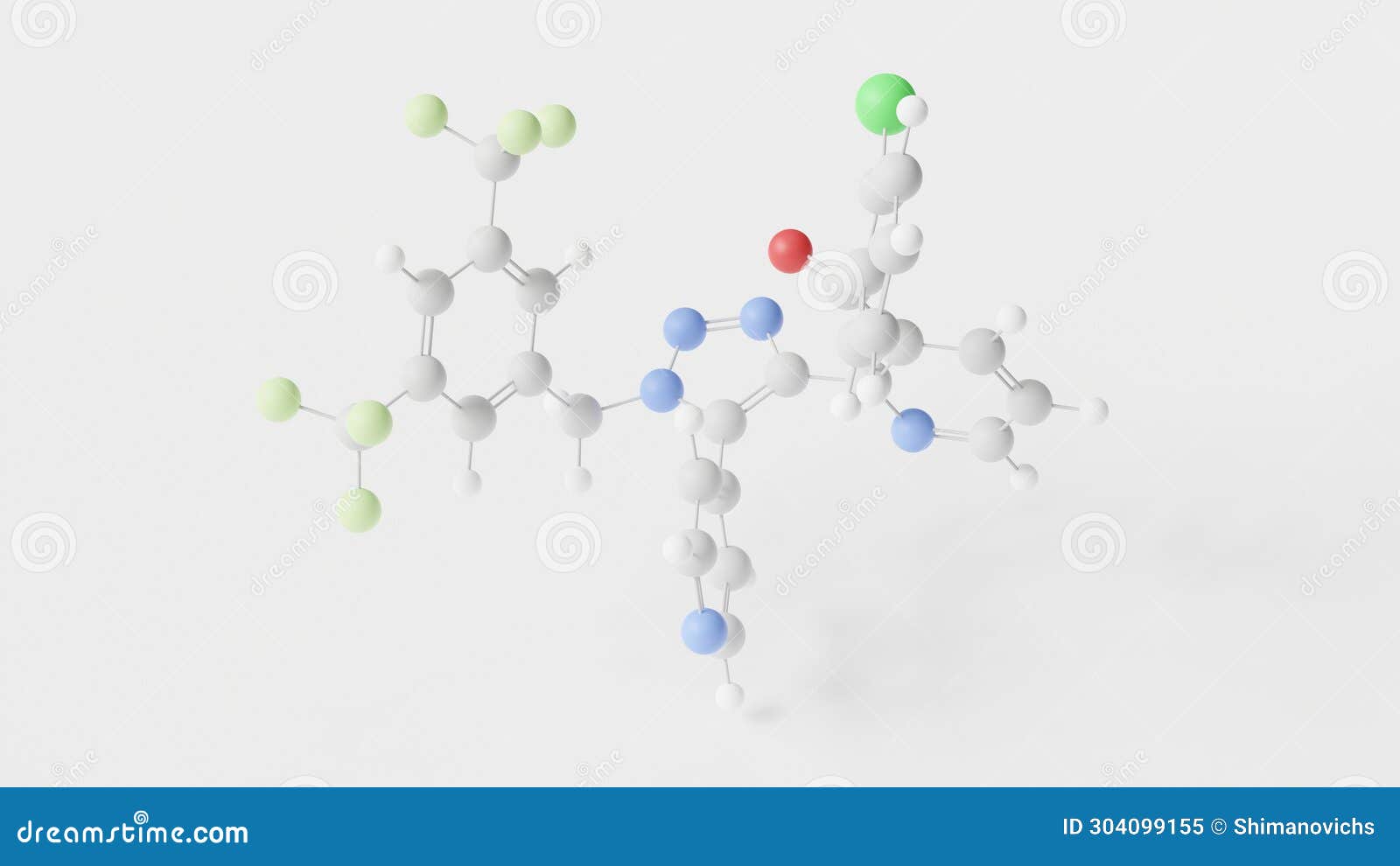Tradipitant Molecule 3d, Molecular Structure, Ball and Stick Model ...