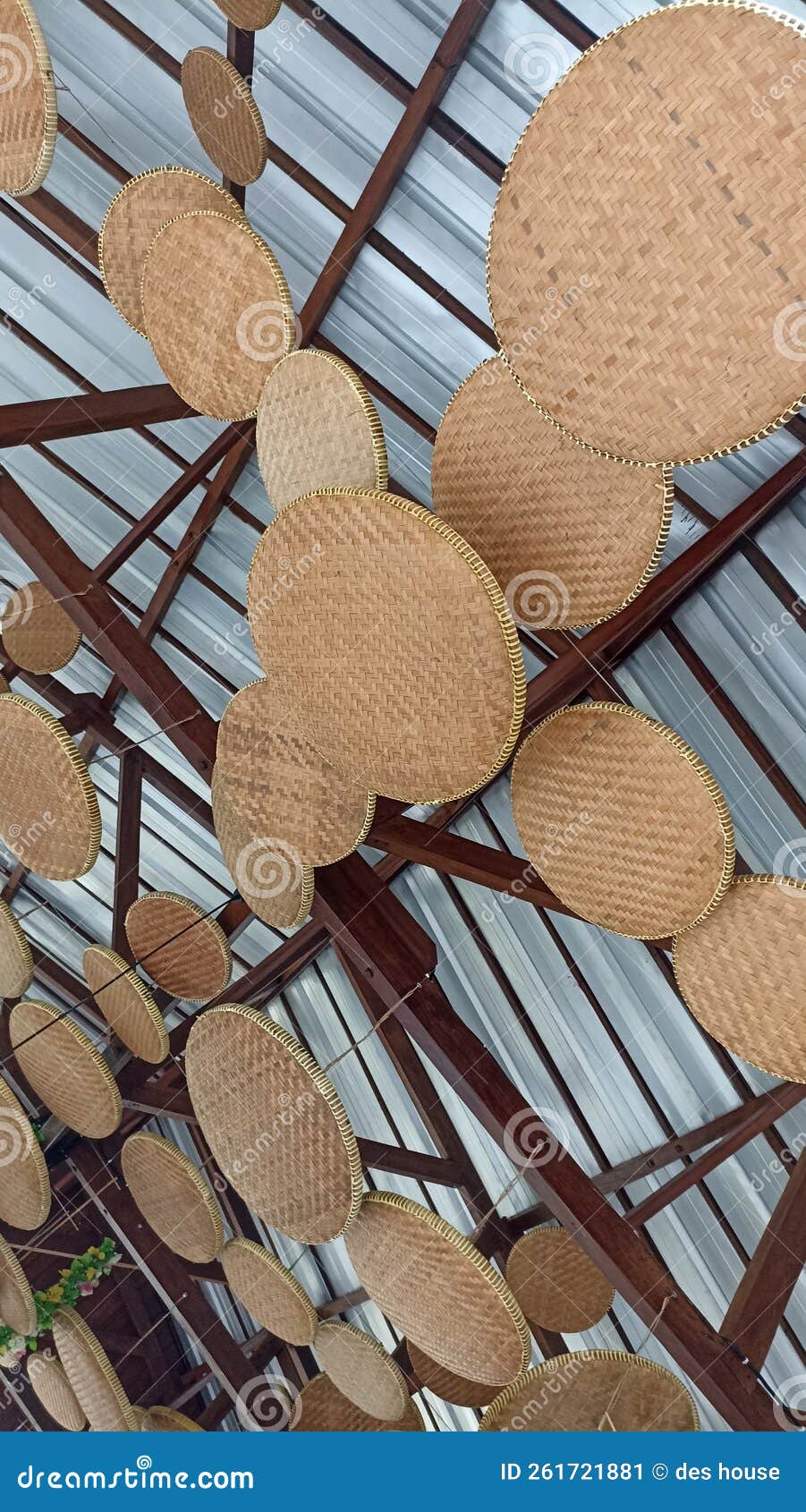 Bamboo Bambu Pering Mosque Masjid Kiram Park Architecture Stock Photo ...
