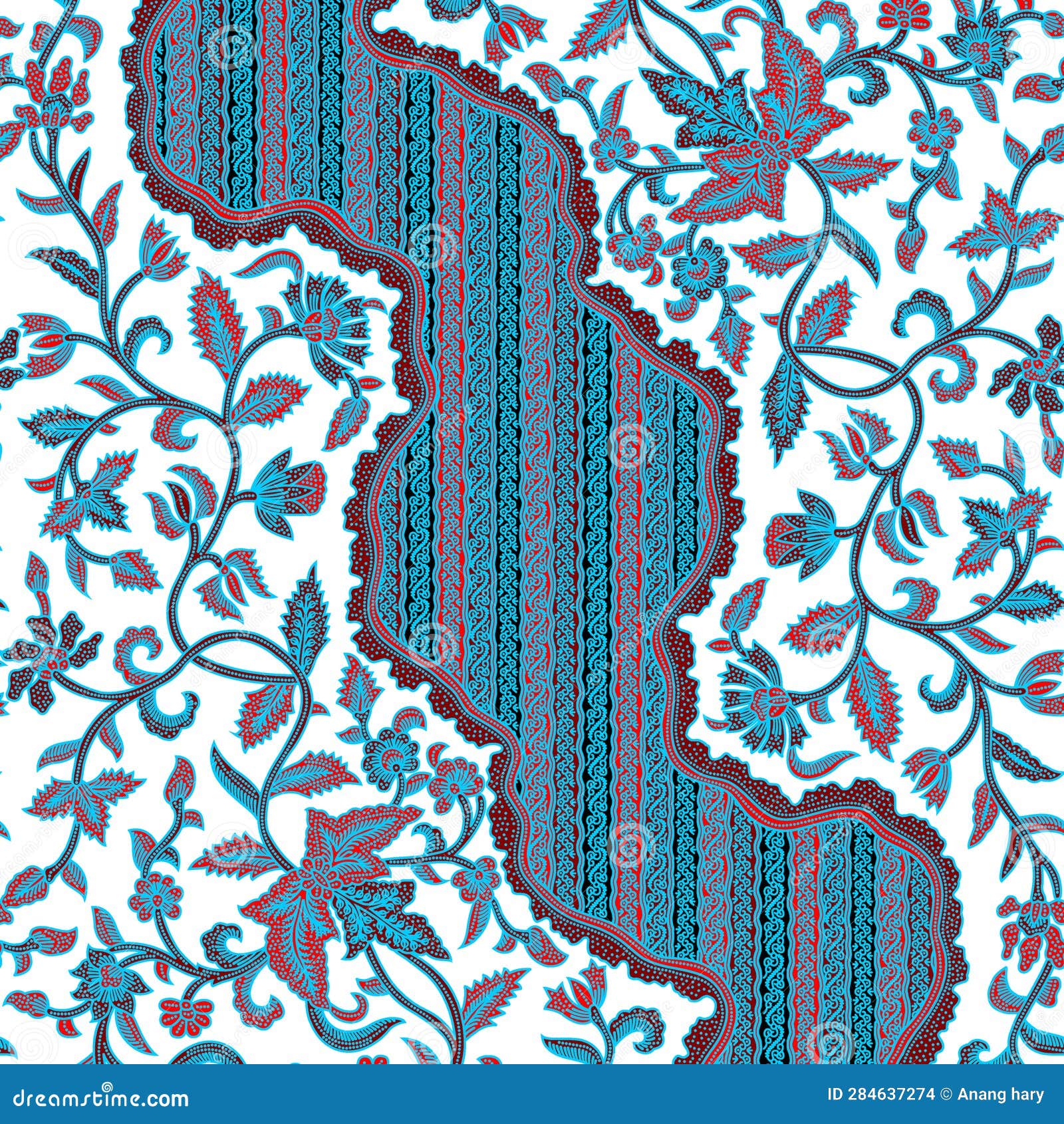 A TRADISIONAL INDONESIA BATIK PATTERN Stock Image | CartoonDealer.com ...