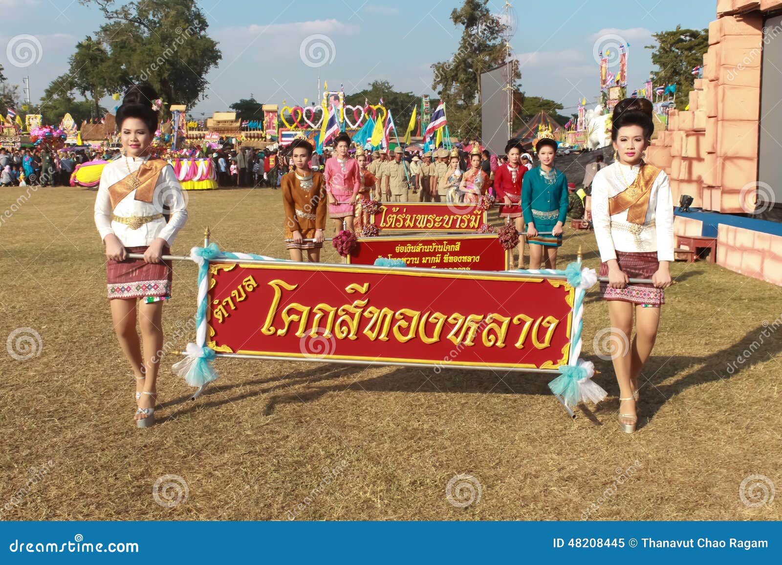 Traditie van Thailand redactionele afbeelding. Image of mensen - 48208445