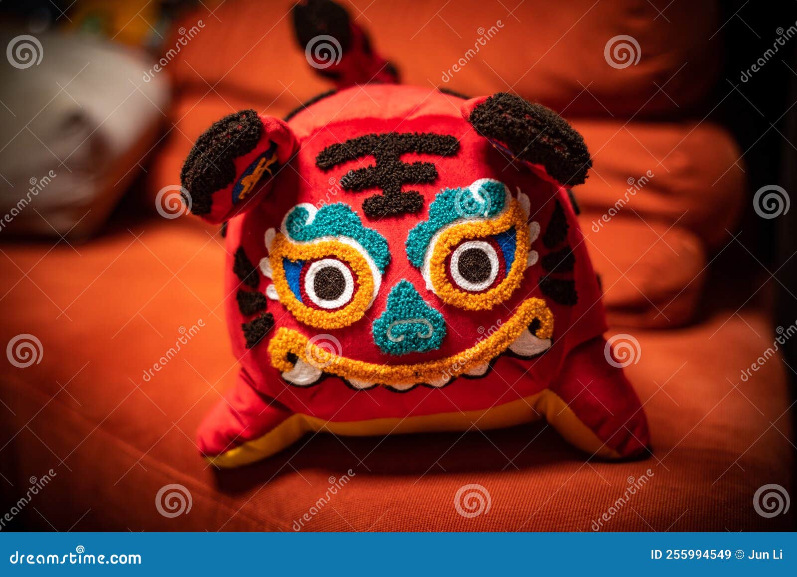 Tradition Chinese Cloth Doll Tiger Stock Image - Image of bless, money ...