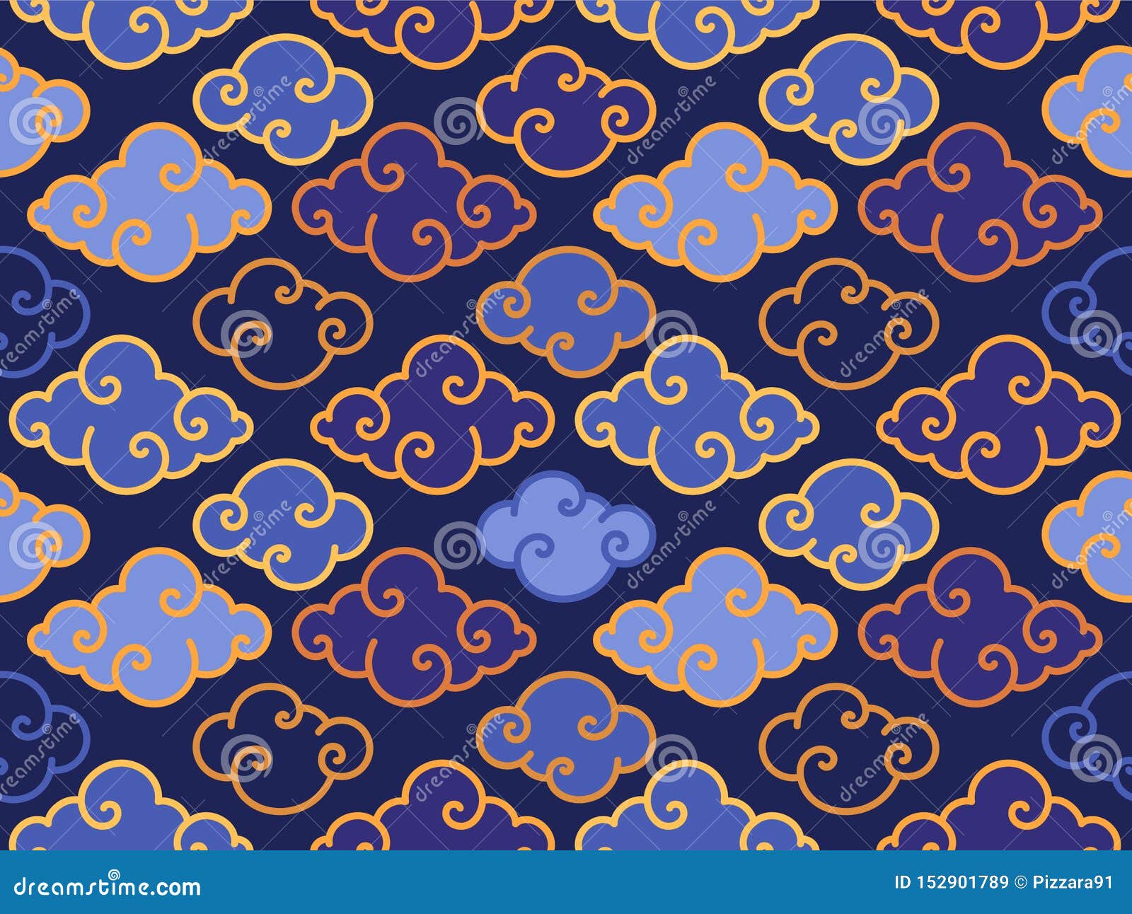Traditional Oriental Chinese Clouds Seamless Pattern Stock Vector ... Traditional Oriental Chinese Clouds Seamless Pattern Stock Vector ...