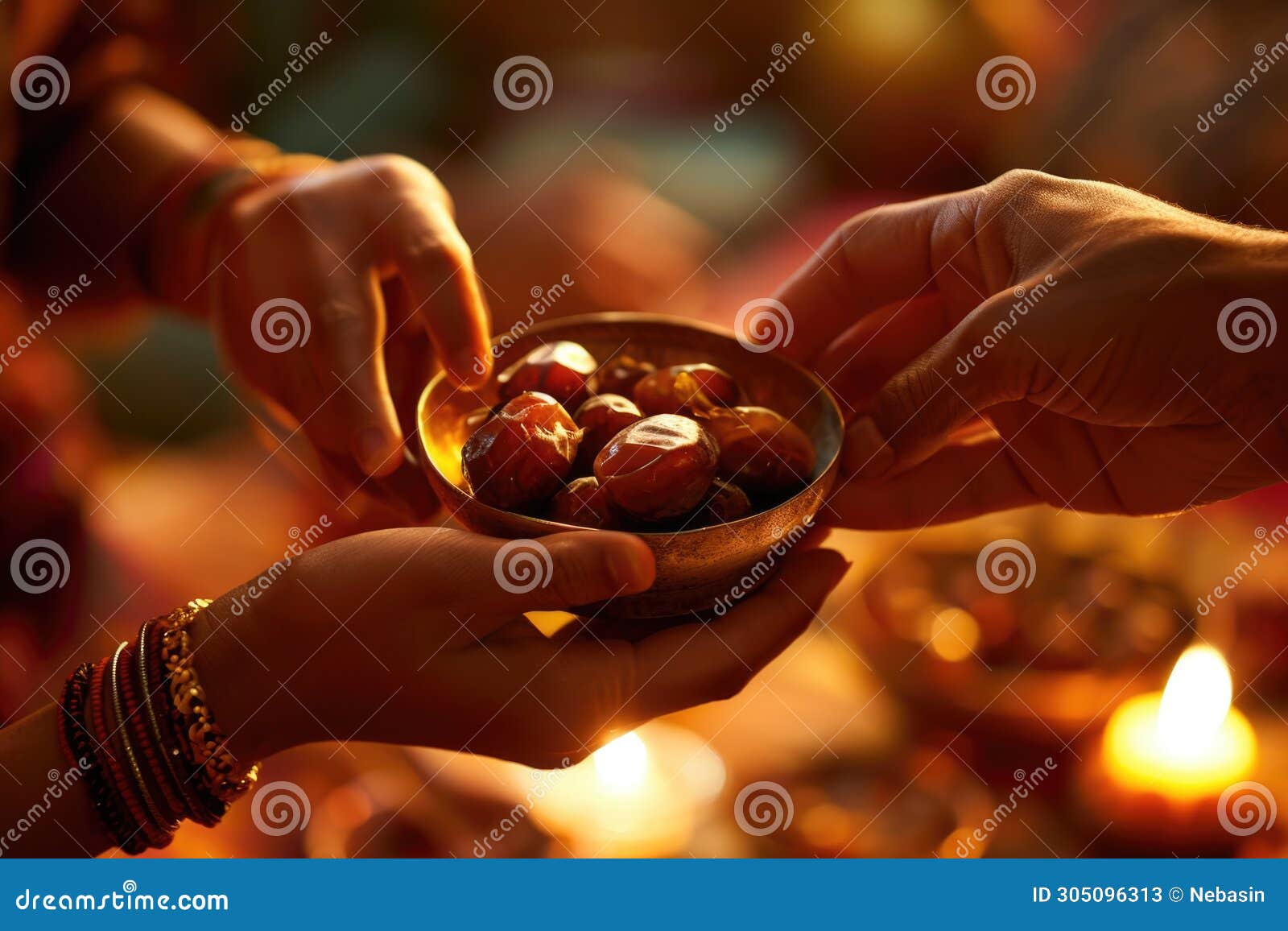 Tradition of Unity: a Scene Capturing Hands Reaching for Dates ...