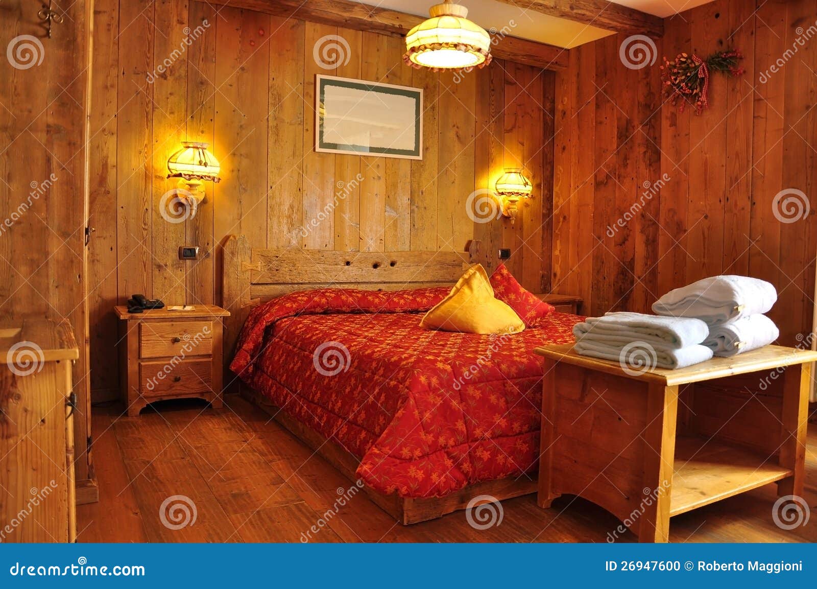 Traditional Accommodation, Mountain Hotel Room Stock Photo - Image of ...