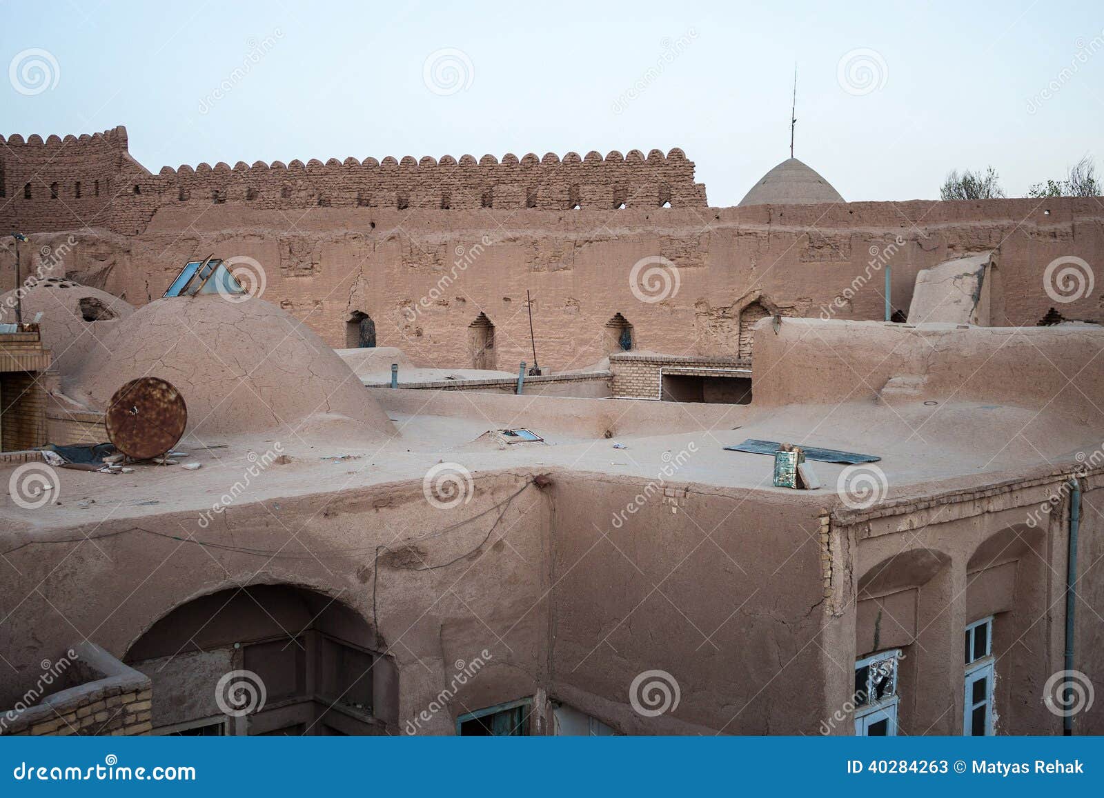 Traditional adobe houses stock image. Image of ruined - 40284263