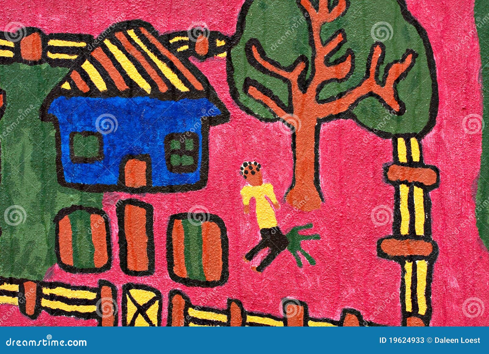 Traditional African Children Art Stock Image - Image of artistic, craft ...