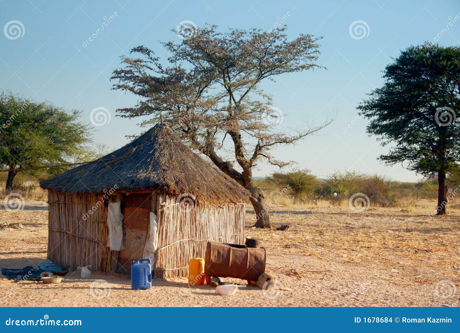 Traditional African Hut stock photo. Image of underdeveloped - 1678684