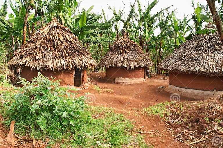 Traditional african huts stock image. Image of haulm, grass - 2101991