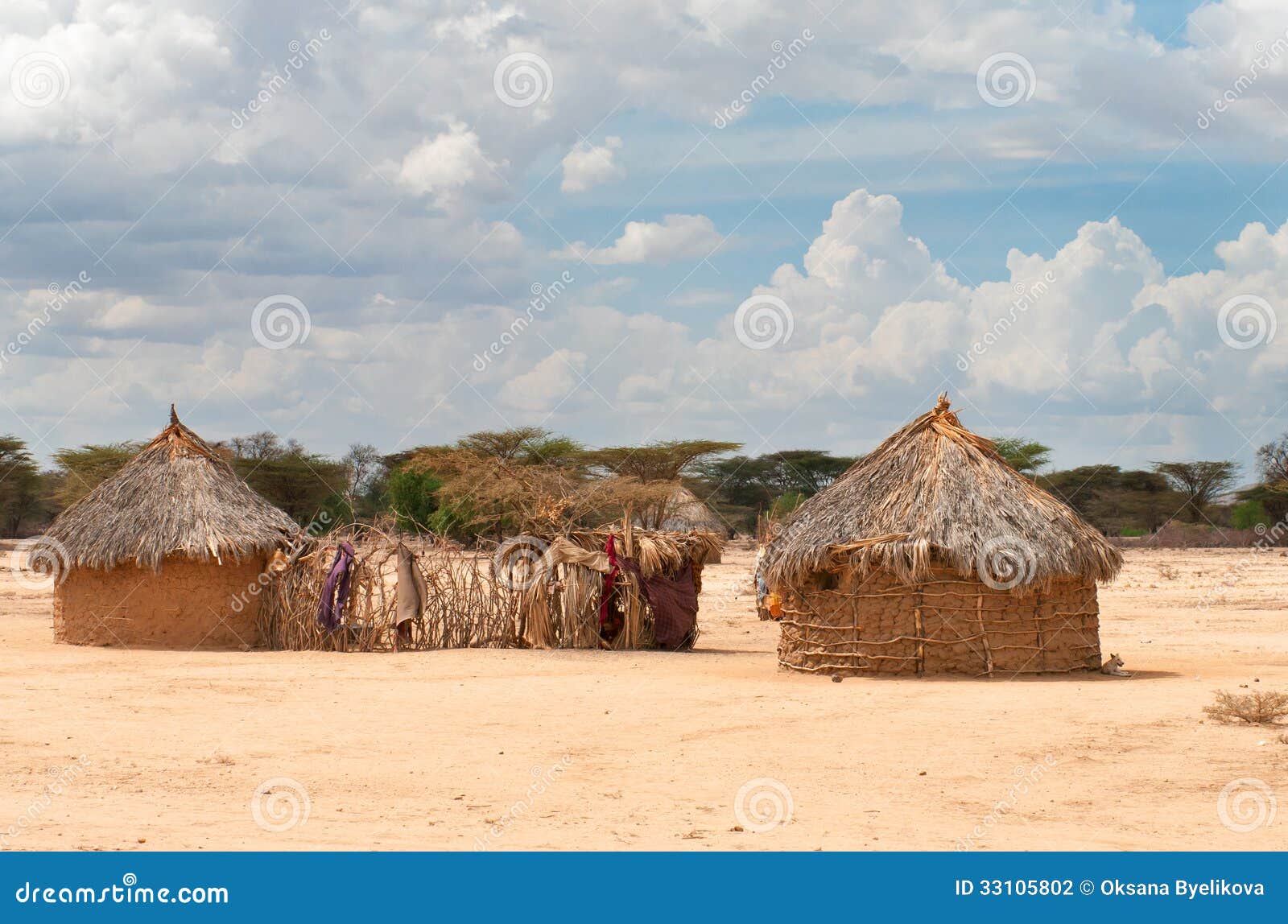 Traditional african huts stock photo. Image of countryside - 33105802