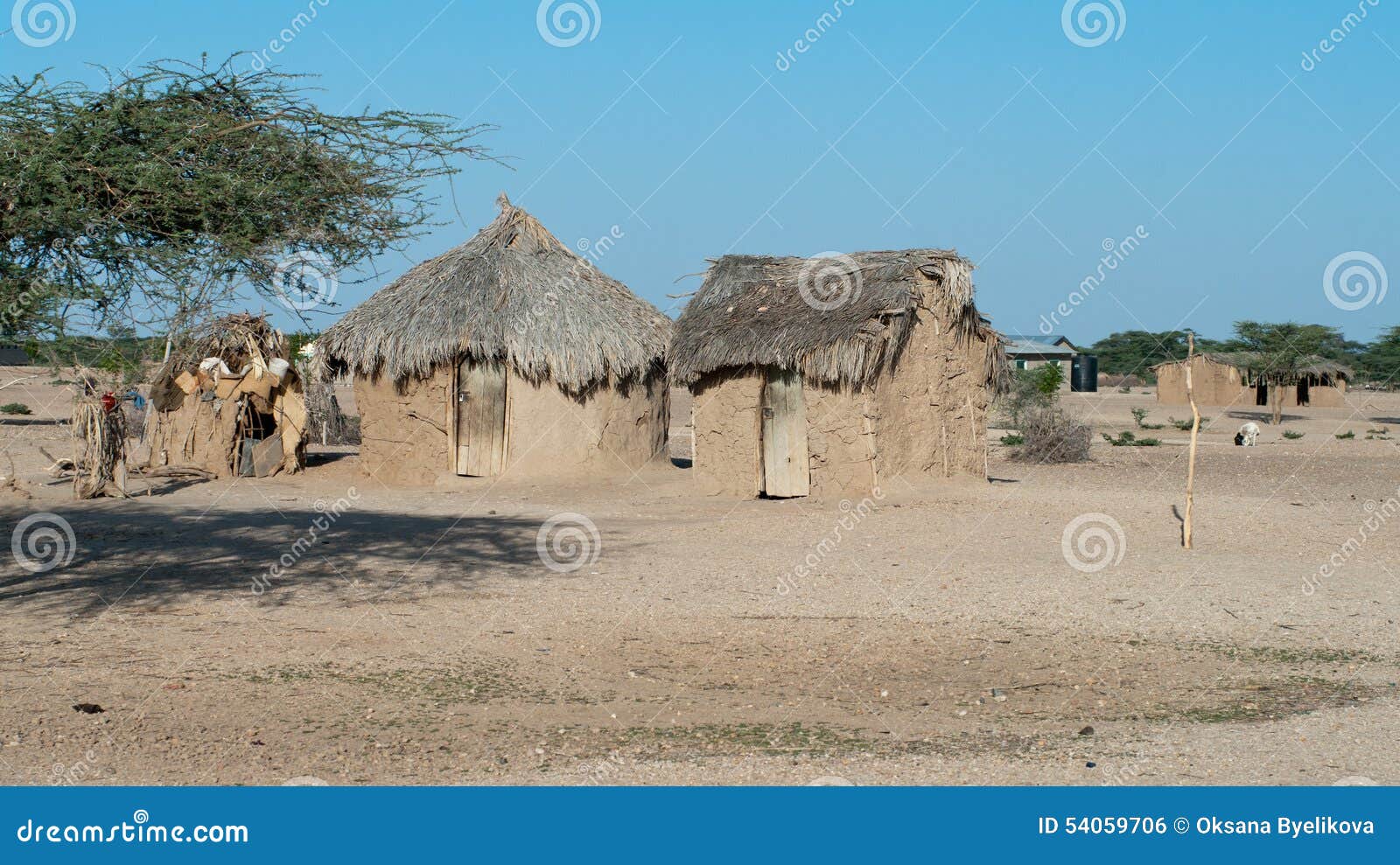 Traditional african huts stock photo. Image of huts, lake - 54059706