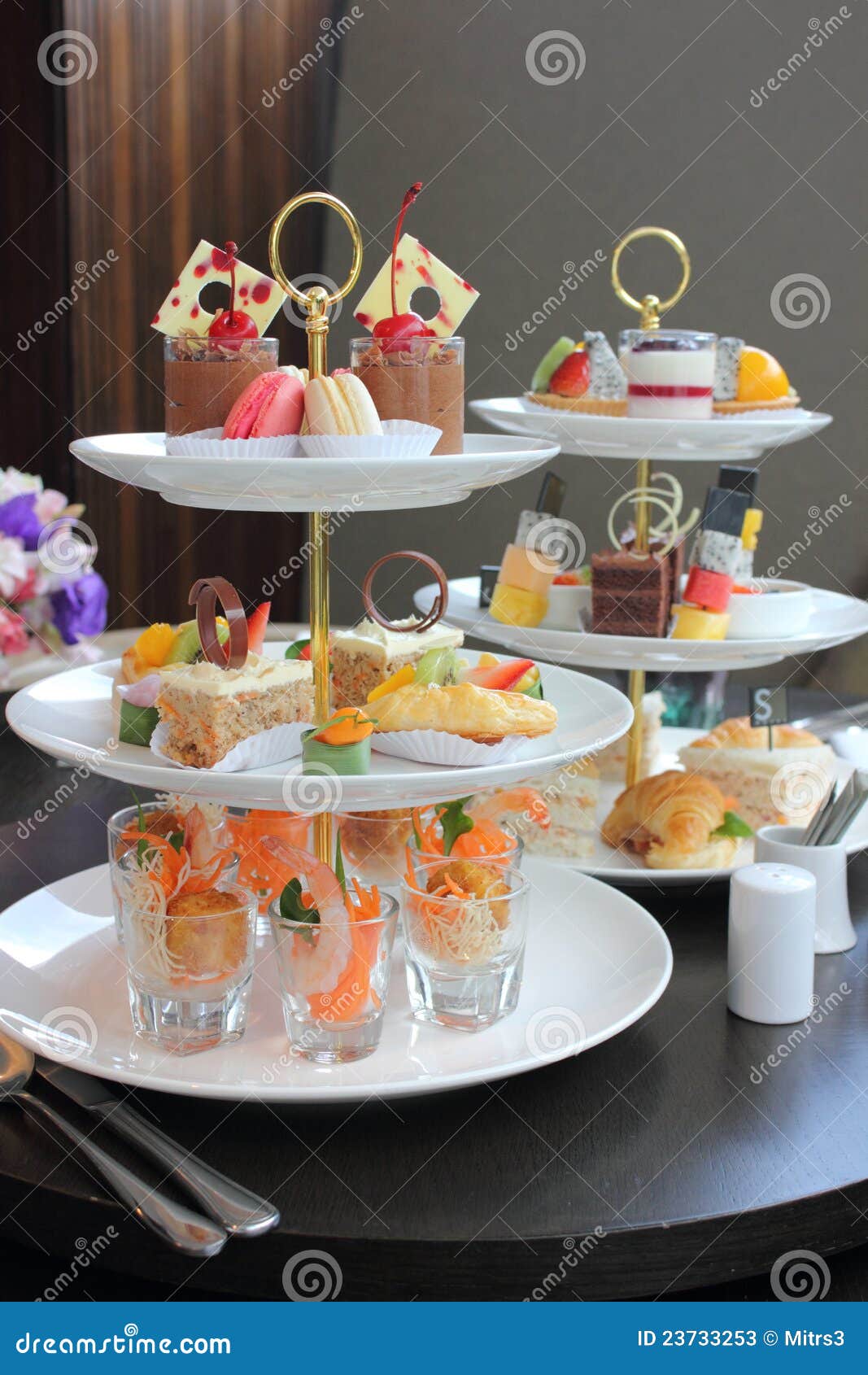 Traditional afternoon tea stock image. Image of english - 23733253
