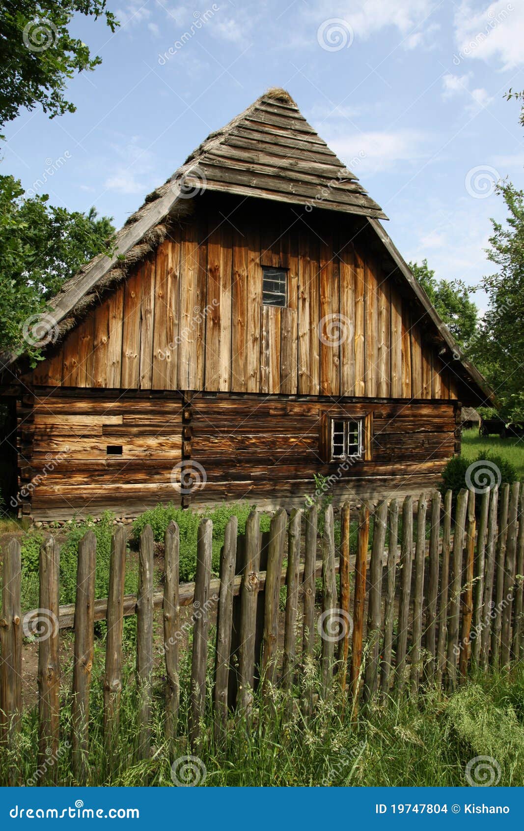 Traditional Agricultural Cottage Stock Photo - Image of europe, green ...